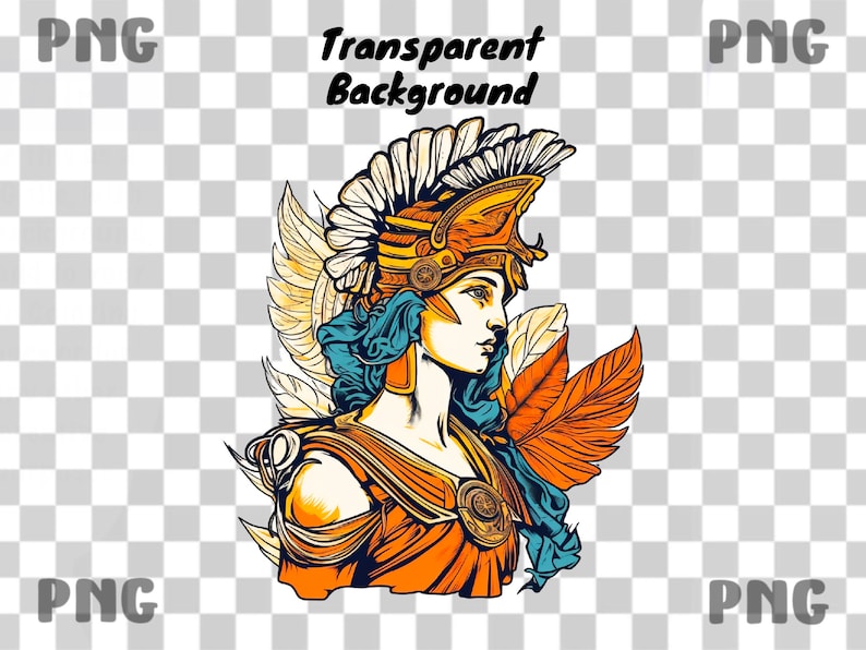 Greek Mythology Png Athena Png Bold Colorful Ancient Greek Clipart ...