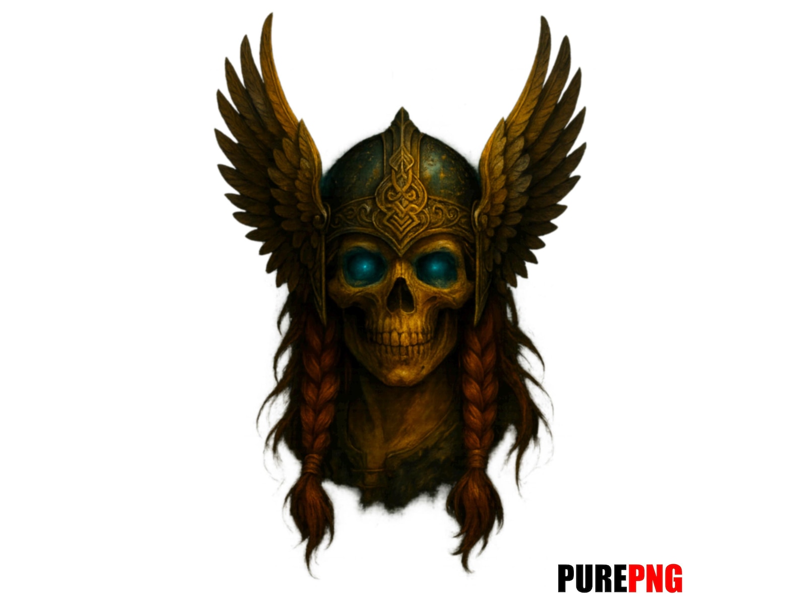 Valkyrie Skull PNG: Norse Warrior Woman Art (digital Download) - Etsy