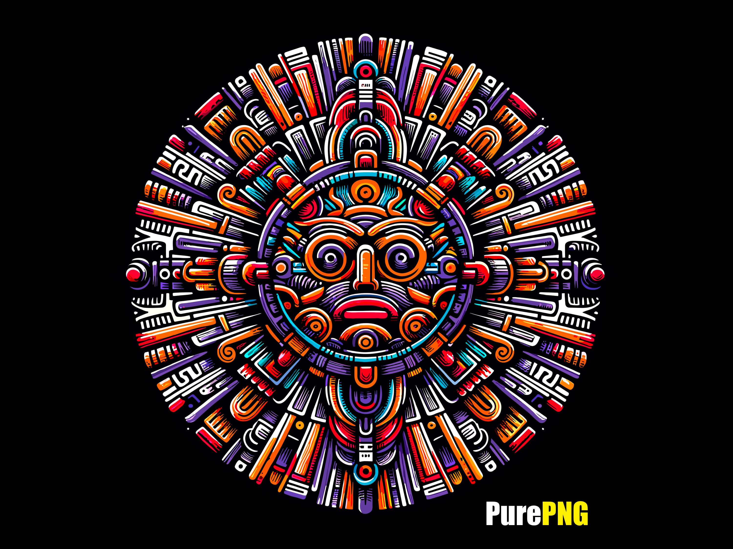 Aztec Png Aztec Sun Symbol Png Aztec Clipart Pattern Design Art for ...