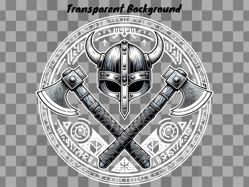 Viking Emblem PNG Clipart: Transparent Background (digital Download) - Etsy