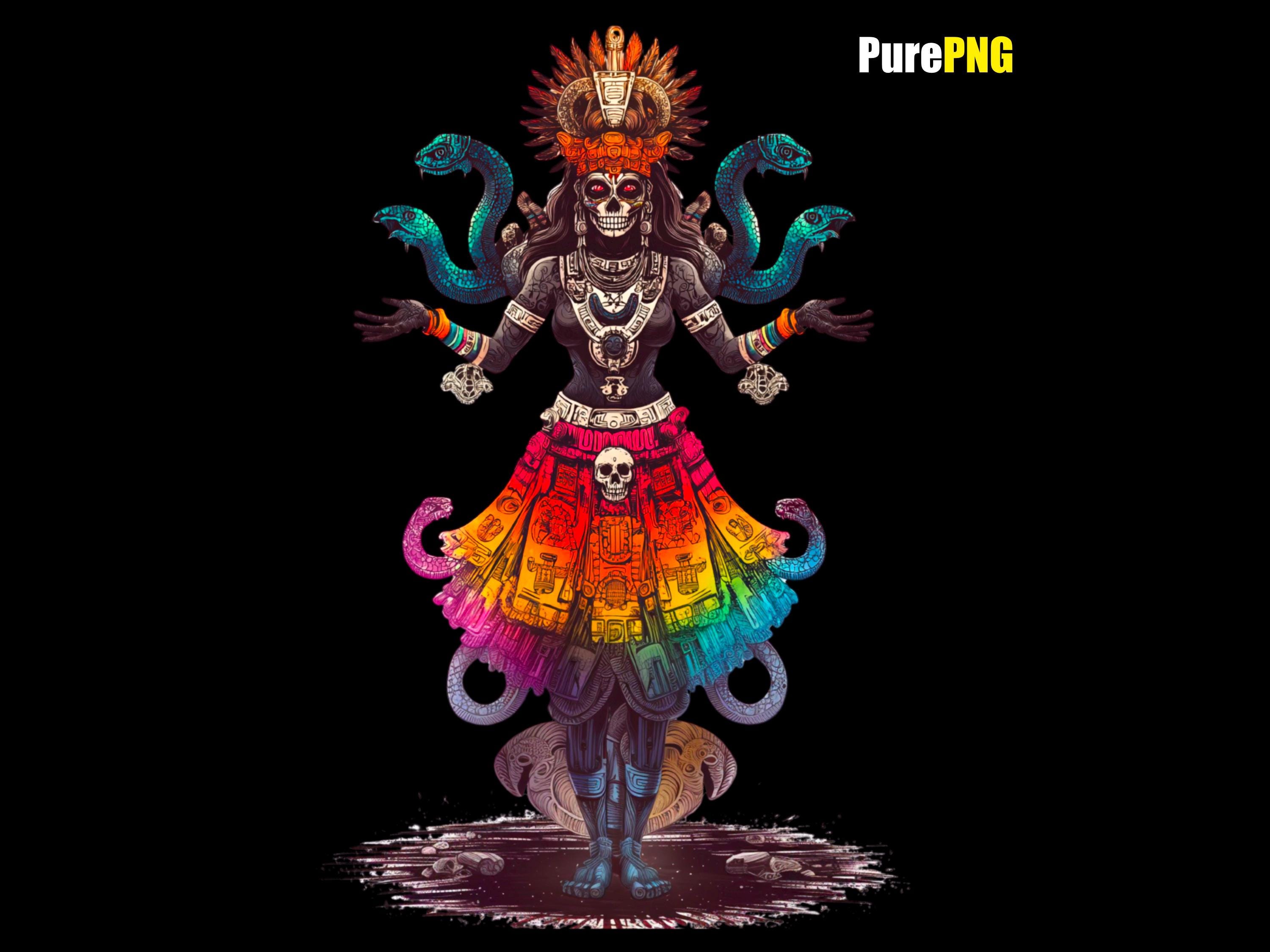 Coatlicue Aztec Goddess PNG Clipart: Mother of Gods (commercial ...