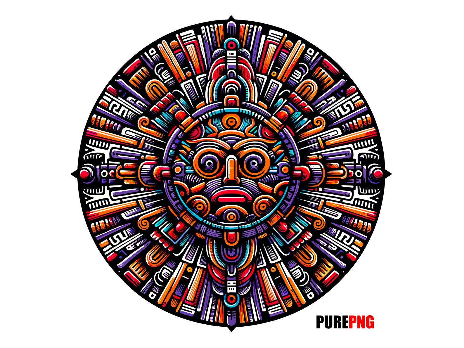 Aztec Png Aztec Sun Symbol Png Aztec Clipart Pattern Design - Etsy