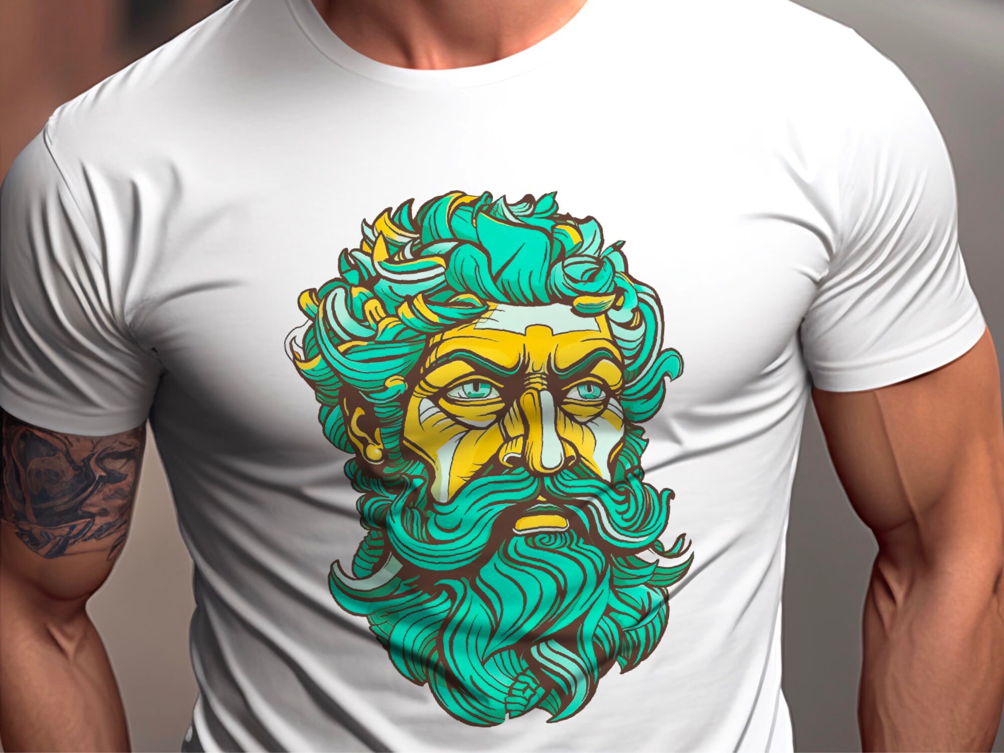 Greek Mythology Png Zeus Png Bold Colors Ancient Greek Clipart Design ...