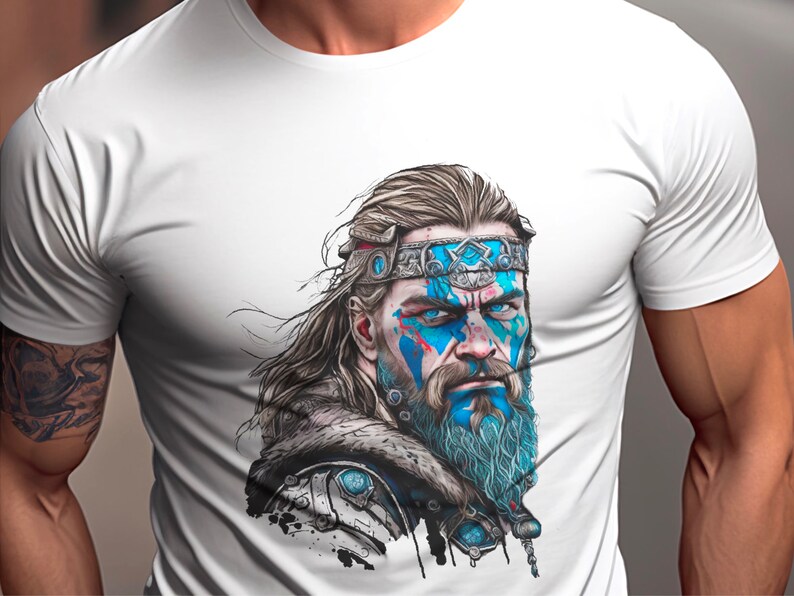 Viking Png Viking Warrior Clipart Blue Eye Viking Transparent - Etsy