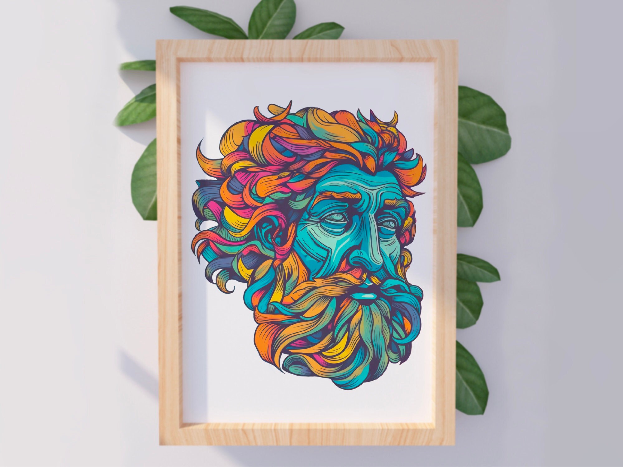 Colorful Zeus PNG: Greek God Clipart (digital Download) - Etsy