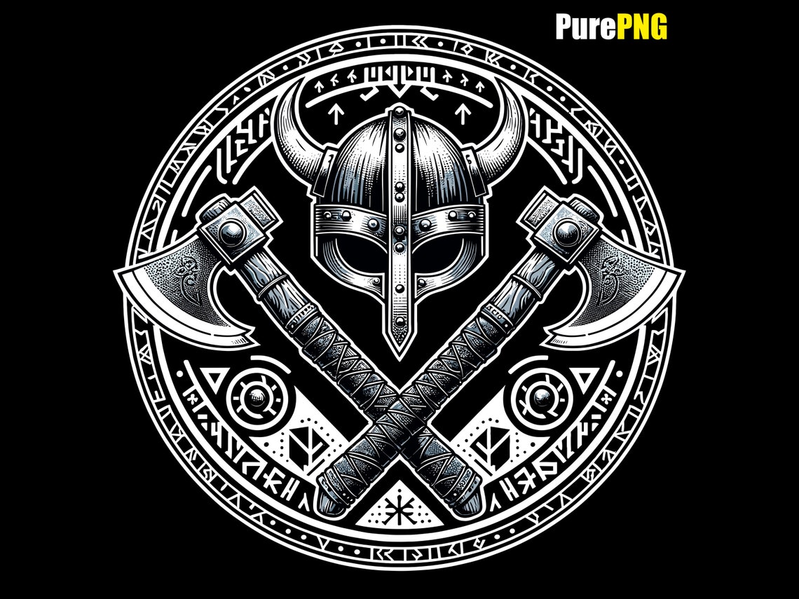 Viking Emblem PNG Clipart: Transparent Background (digital Download) - Etsy