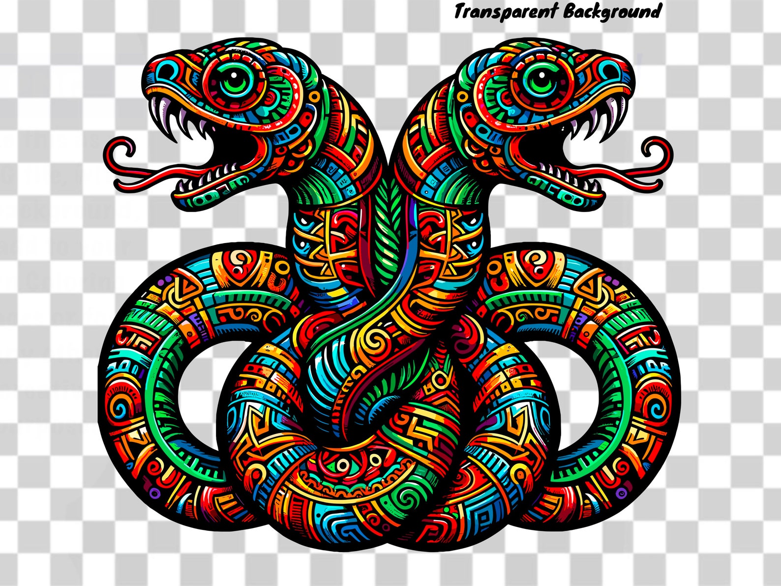 Aztec Png Aztec Dual Snake Png Aztec Clipart Pattern Design Art for ...
