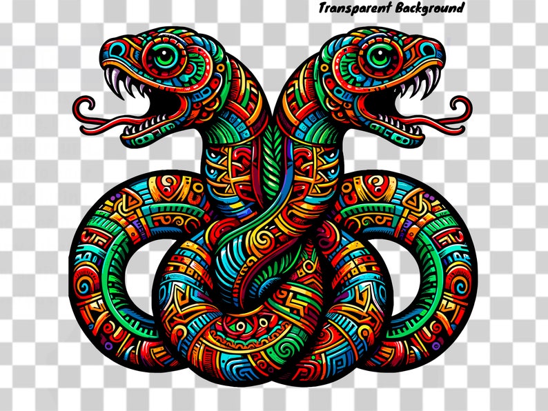 Aztec Png Aztec Dual Snake Png Aztec Clipart Pattern Design Art for ...