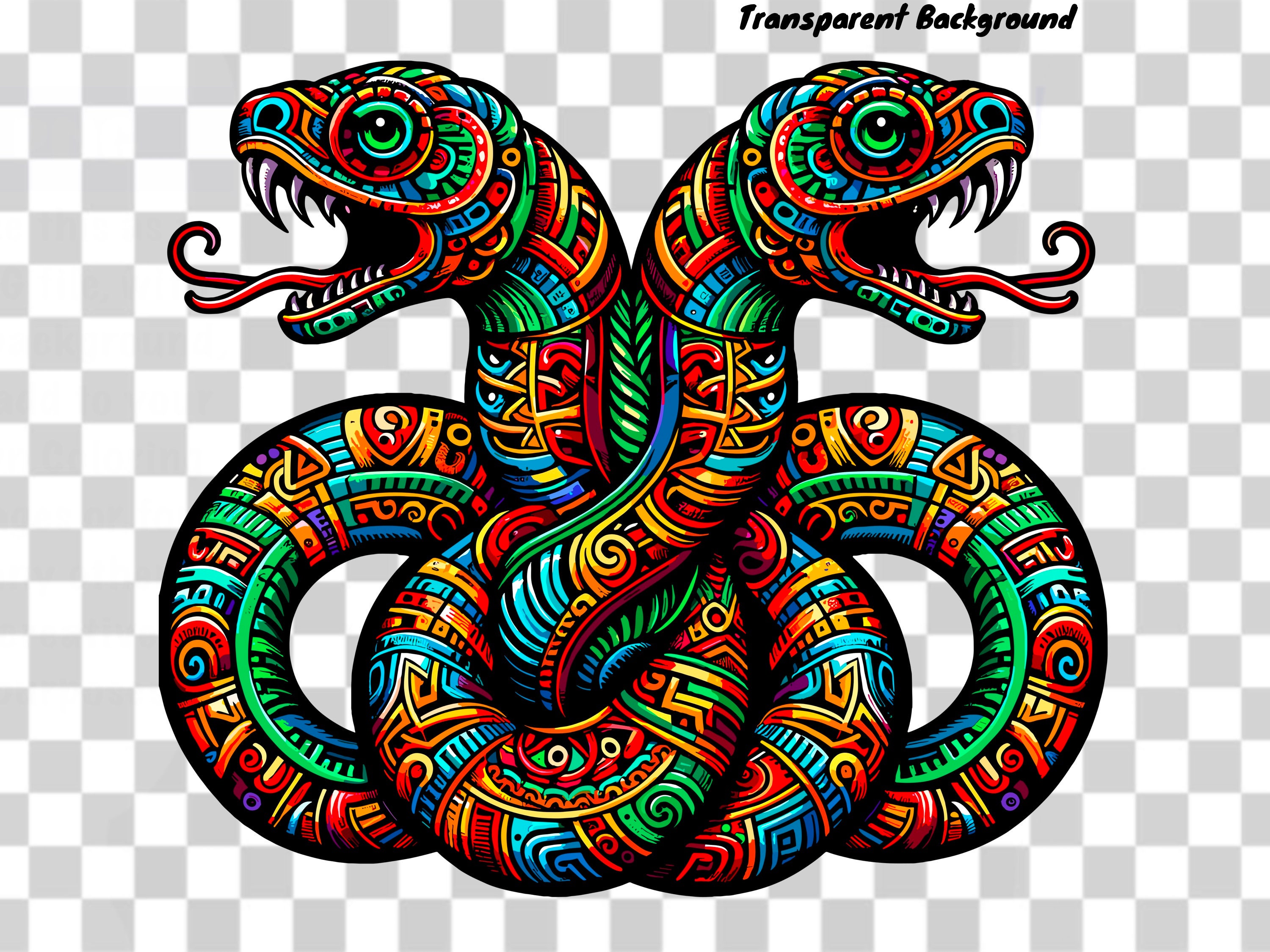 Aztec Png Aztec Dual Snake Png Aztec Clipart Pattern Design Art for ...