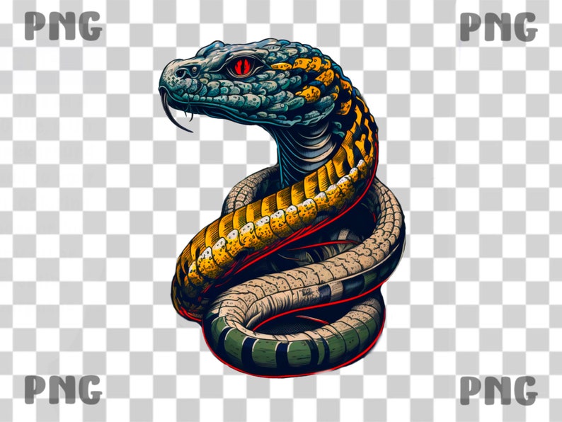 Snake PNG Snake Vector Art Snake Clipart Design for Snake Lovers Snake ...
