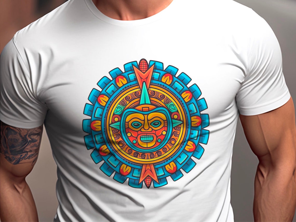 Escudo azteca png png azteca imágenes prediseñadas de diseño - Etsy España