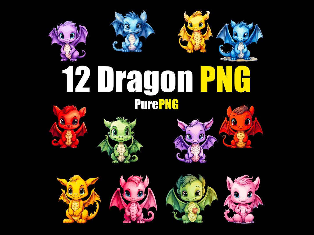 Dragon Clipart 12 Cute Dragon Png Files With Transparent Background ...