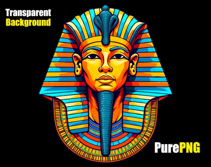 Egyptian Pharaoh Clipart PNG, Digital Download Art, Printable ...