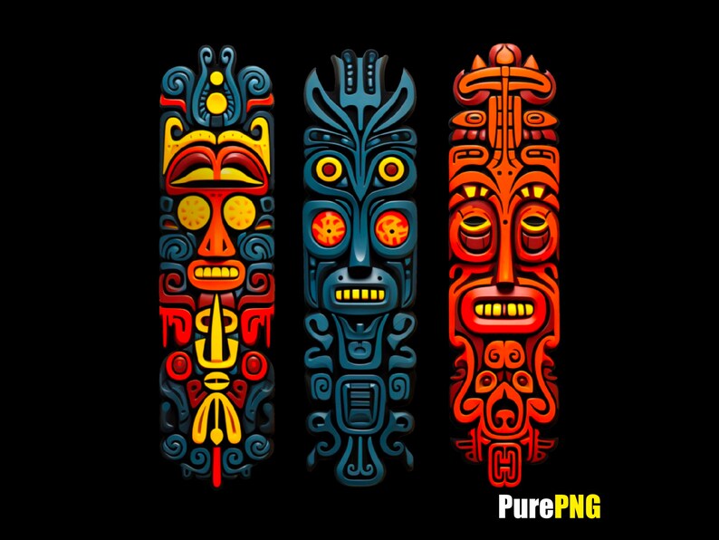 Aztec Png Aztec Totems Png, Colorful Aztec Clipart Design of Aztec Art ...