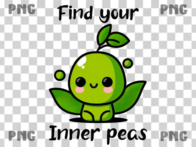 Find Your Inner Peas, Funny Png File Design Digital Design File ...