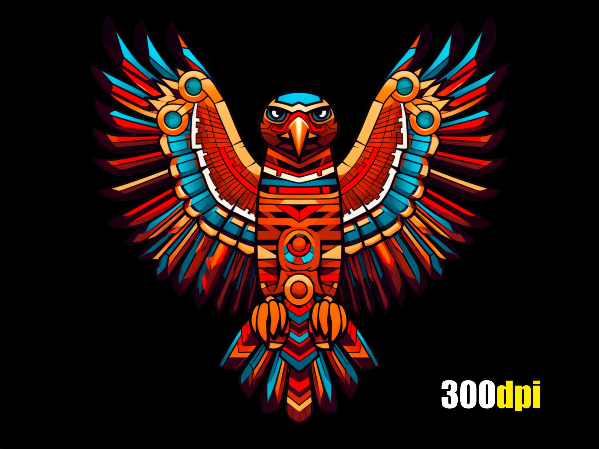 Aztec Eagle Png Aztec Png Aztec Design Clipart Simple Aztec - Etsy