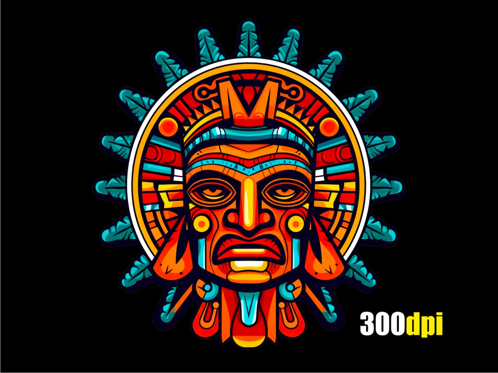 Aztec Sun Png Aztec Pngaztec Design Clipart Simple Aztec - Etsy