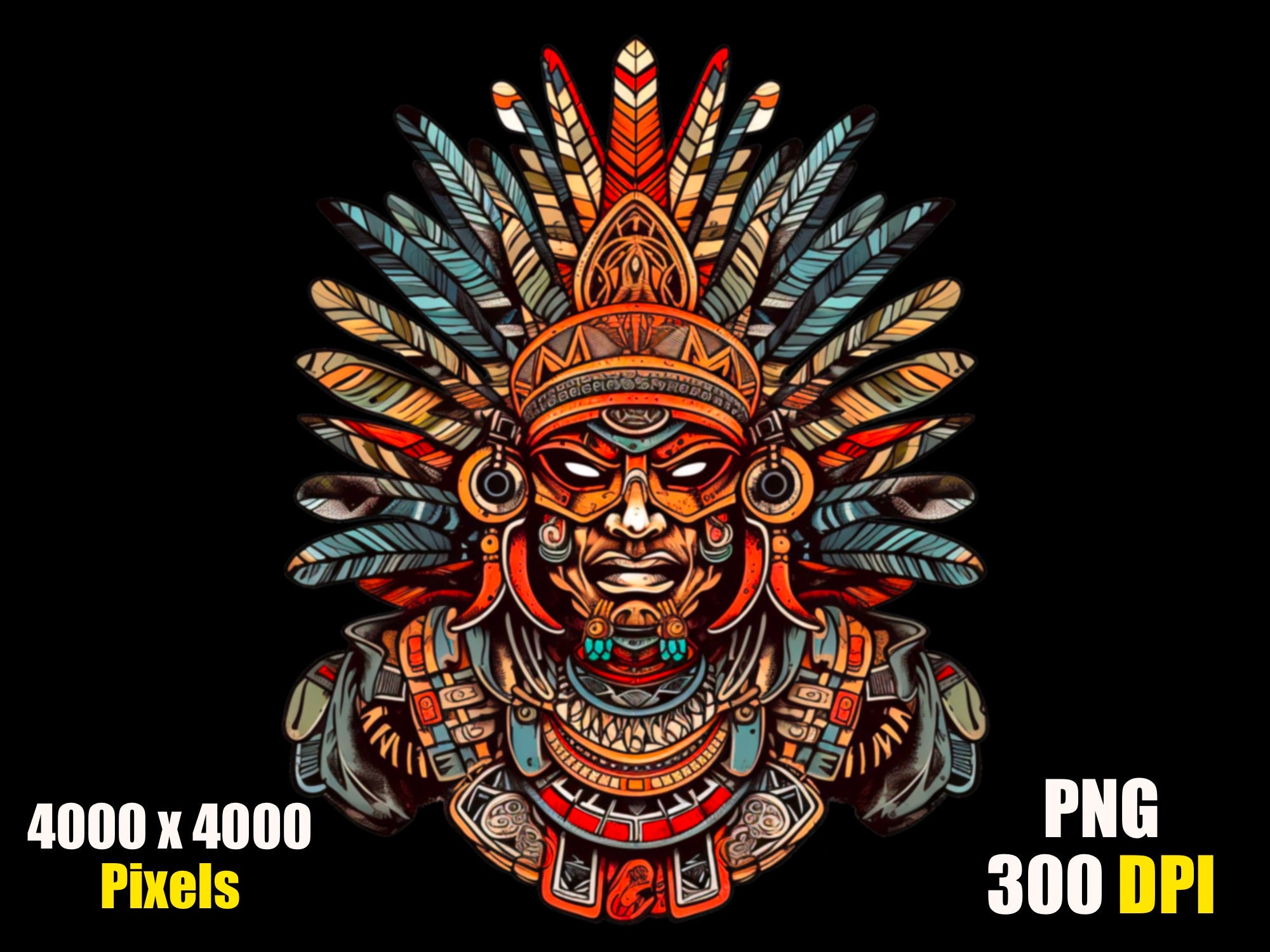 Aztec Png Aztec Warrior Png Aztec Clipart Design of Aztec - Etsy