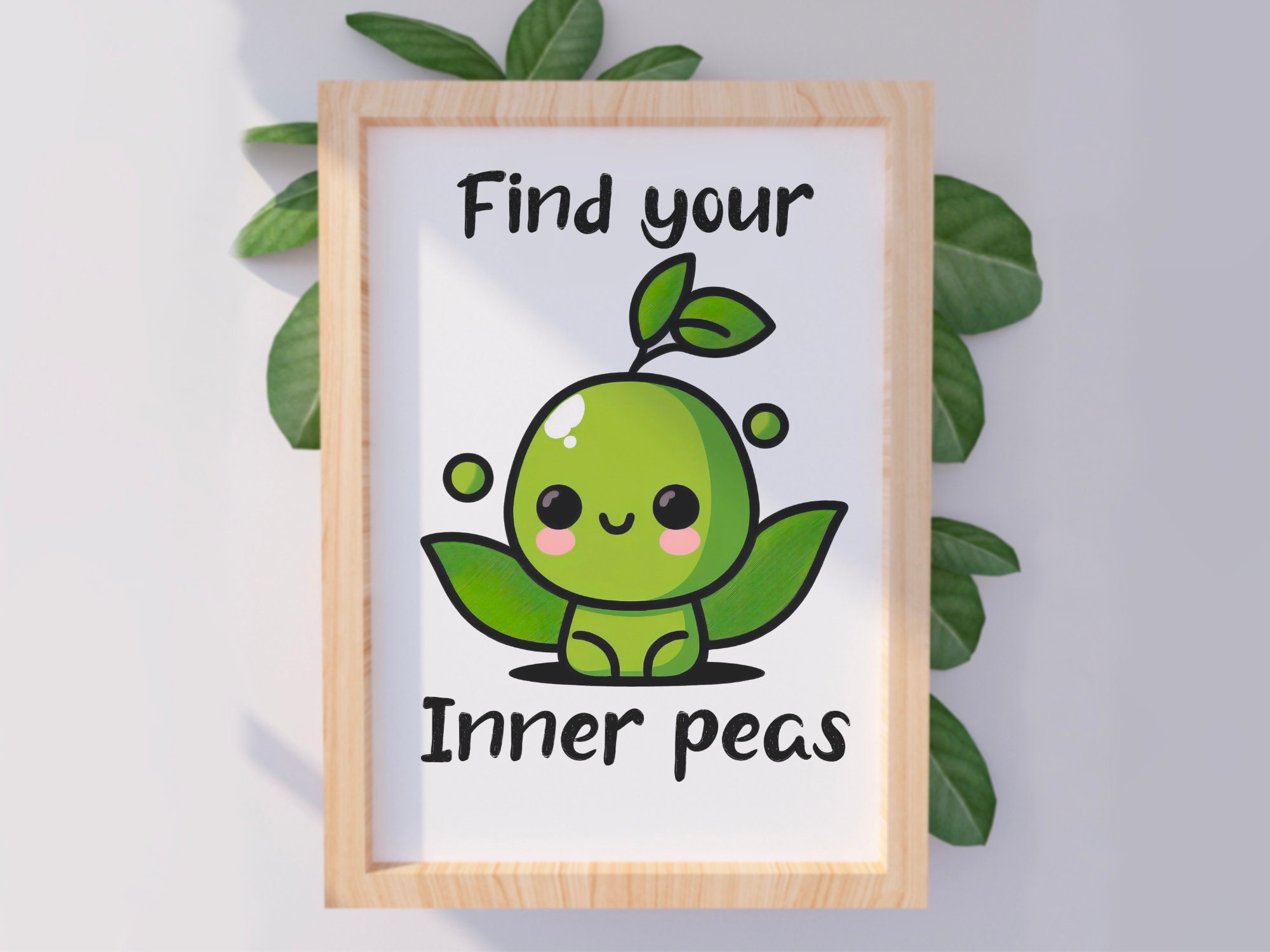 Find Your Inner Peas, Funny Png File Design Digital Design File Downloadable Product Design ...