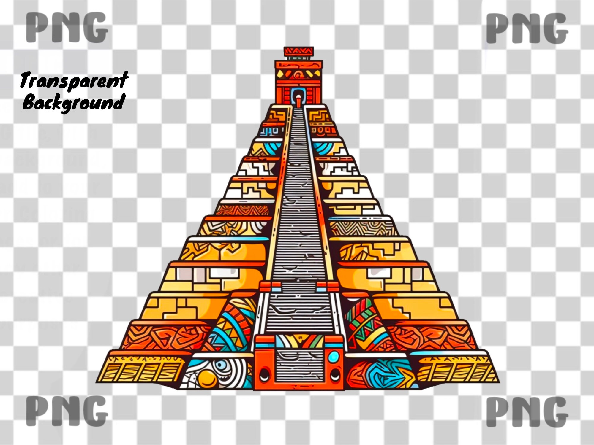 Aztec Png Aztec Temple Png Aztec Clipart Design of Aztec Temple Art for ...