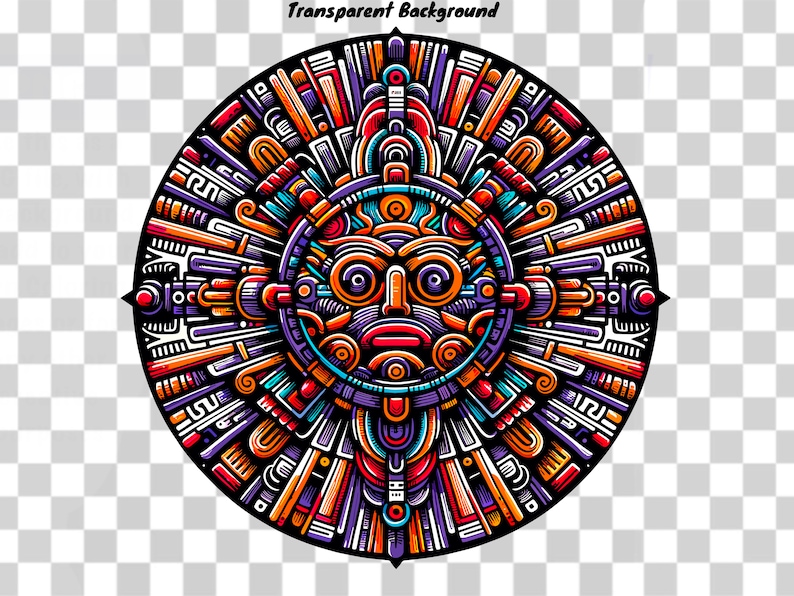 Aztec Png Aztec Sun Symbol Png Aztec Clipart Pattern Design - Etsy