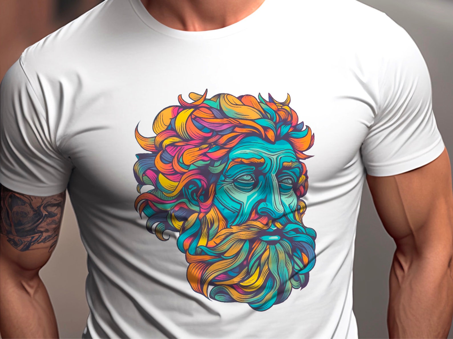 Colorful Zeus PNG: Greek God Clipart (digital Download) - Etsy