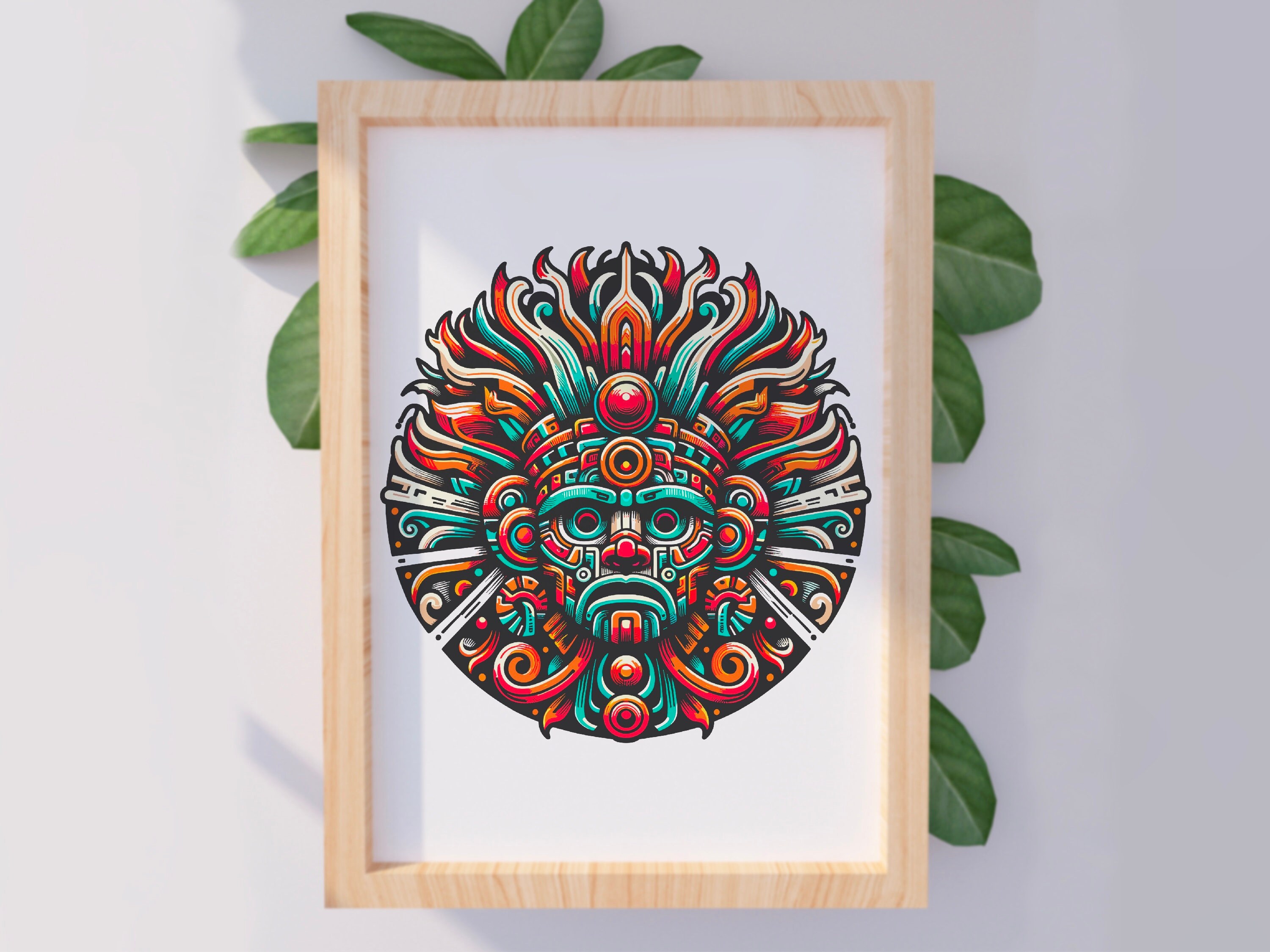 Aztec Png, God of Fire, Huehueteotl, Aztec Clipart Pattern Design Art ...