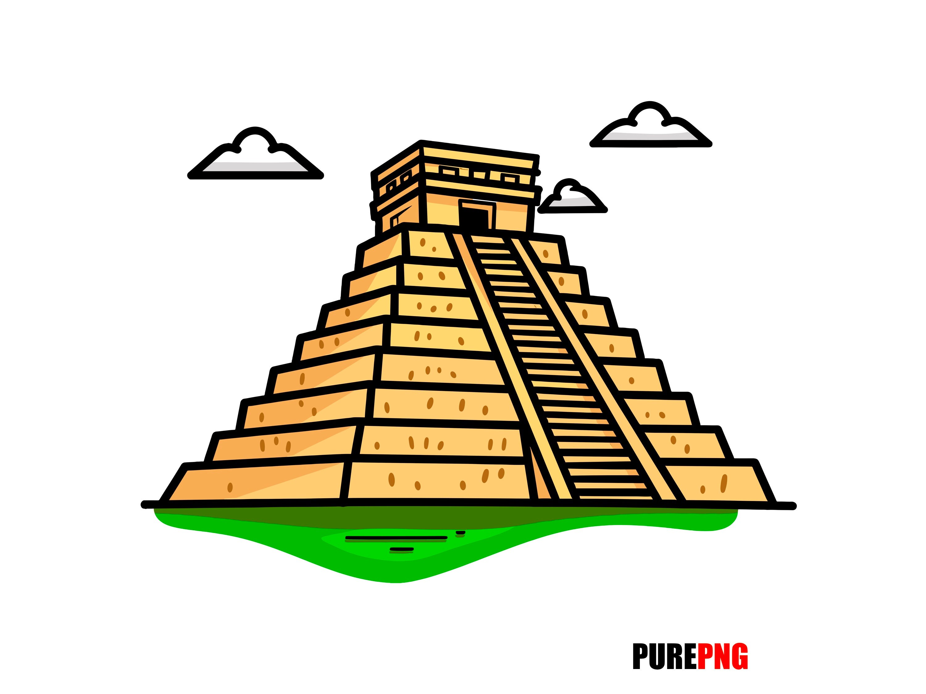 Chichen Itza PNG Design, Clipart for Chichen Itza Print on Demand ...