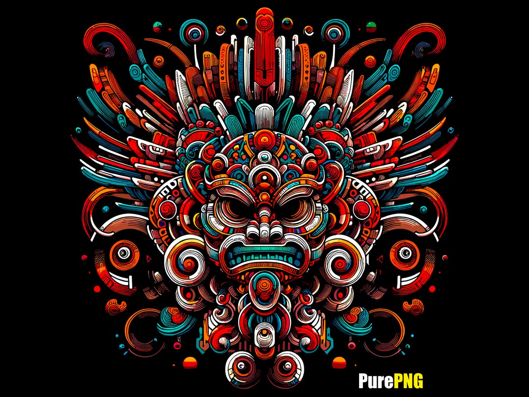 Aztec Png Aztec God of Rain Tlaloc Png Aztec Clipart Pattern Design Art ...
