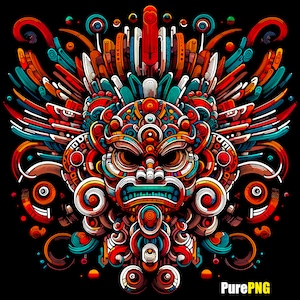 Aztec Png Aztec God of Rain Tlaloc Png Aztec Clipart Pattern Design Art ...