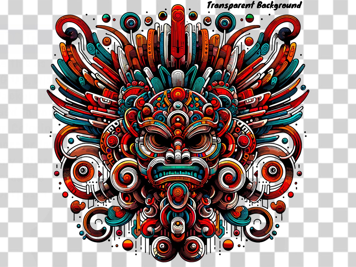 Aztec Png Aztec God of Rain Tlaloc Png Aztec Clipart Pattern Design Art ...