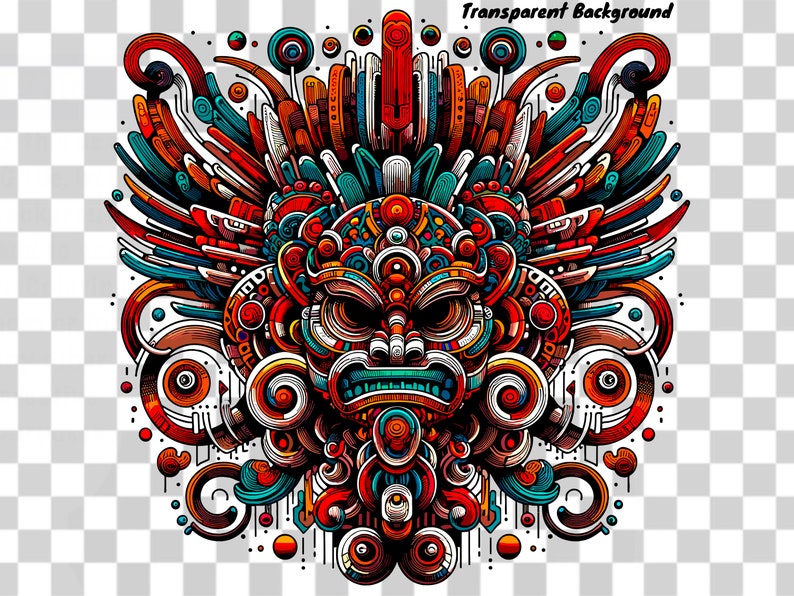 Aztec Png Aztec God of Rain Tlaloc Png Aztec Clipart Pattern Design Art ...