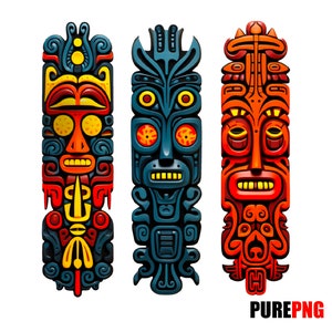 Aztec Png Aztec Totems Png, Colorful Aztec Clipart Design of Aztec Art ...