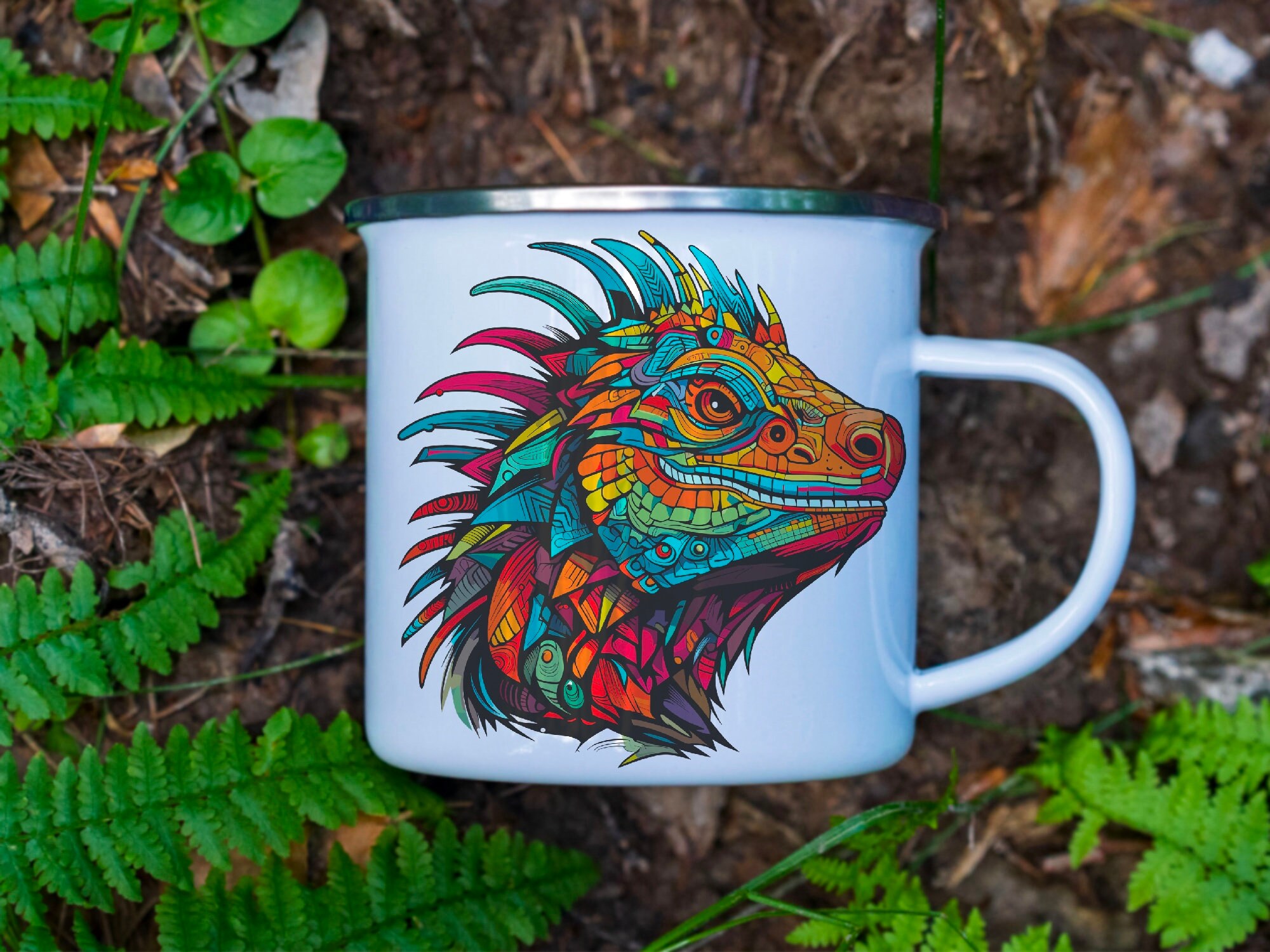 Colorful Aztec Iguana PNG: Commercial & Personal Use (digital Download ...