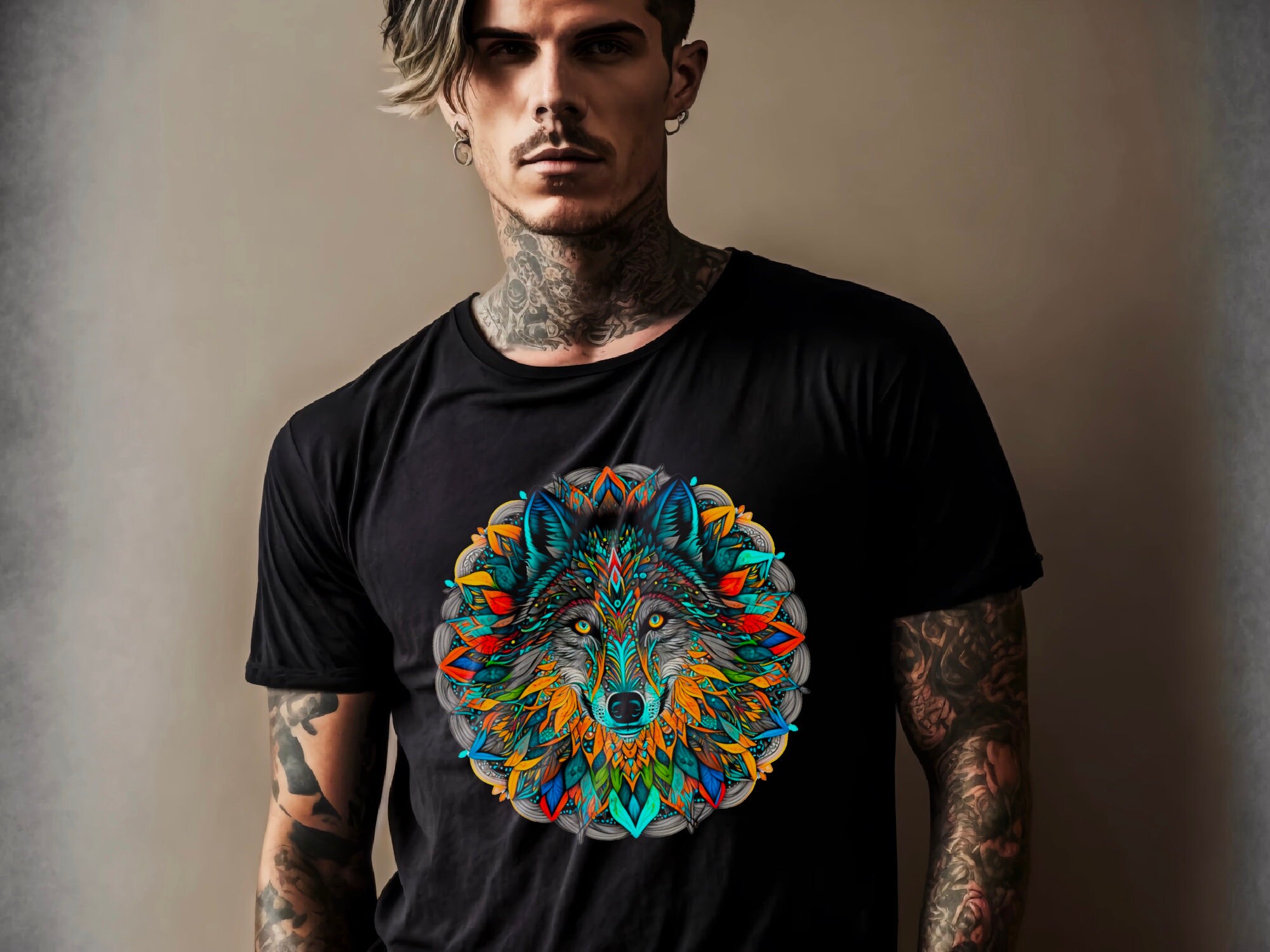 Wolf PNG Pattern Wolf File for Sublimation Wolf Design for - Etsy