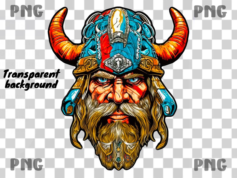 Viking Png Viking Warrior Clipart Mighty Viking Transparent - Etsy