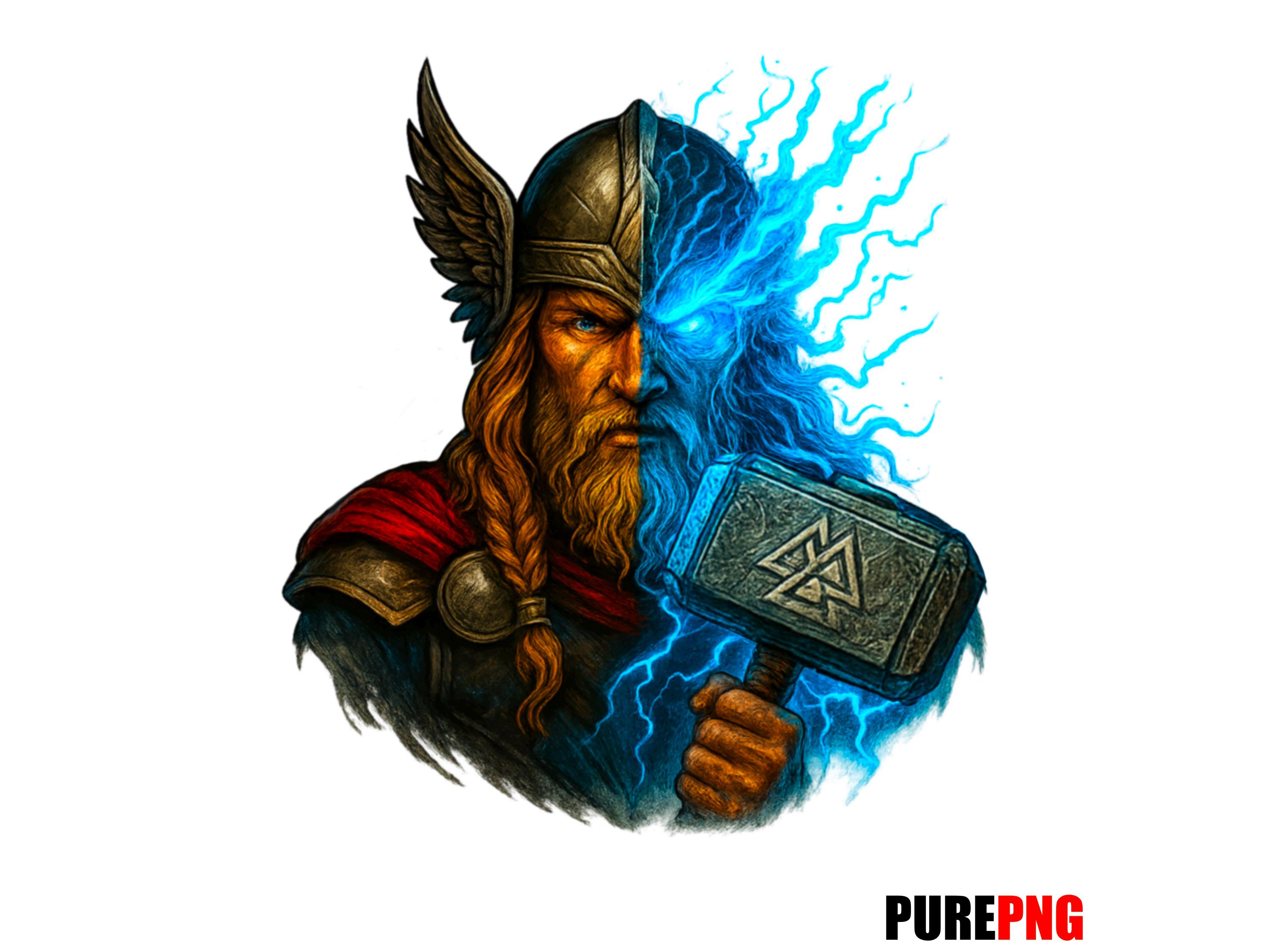 Thor Png Transparent Background - Etsy