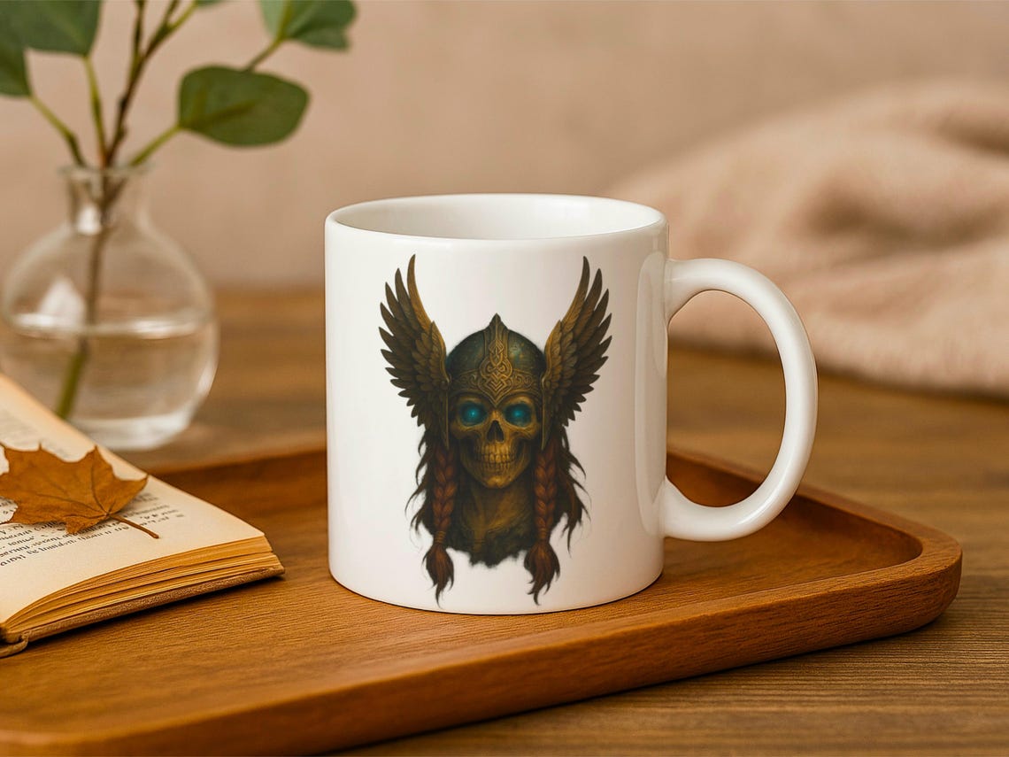 Valkyrie Skull PNG: Norse Warrior Woman Art (digital Download) - Etsy
