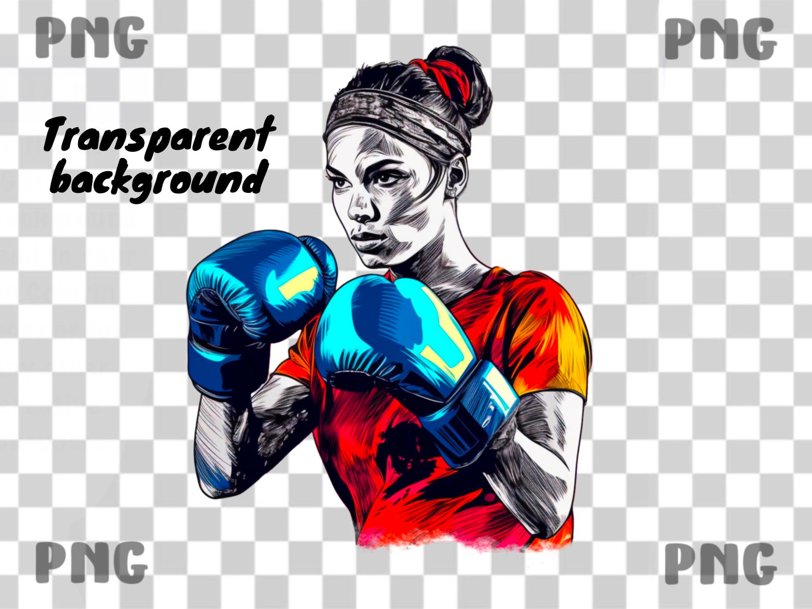 Boxing Png Boxing Woman Png Female Boxer Transparent Background Boxing ...