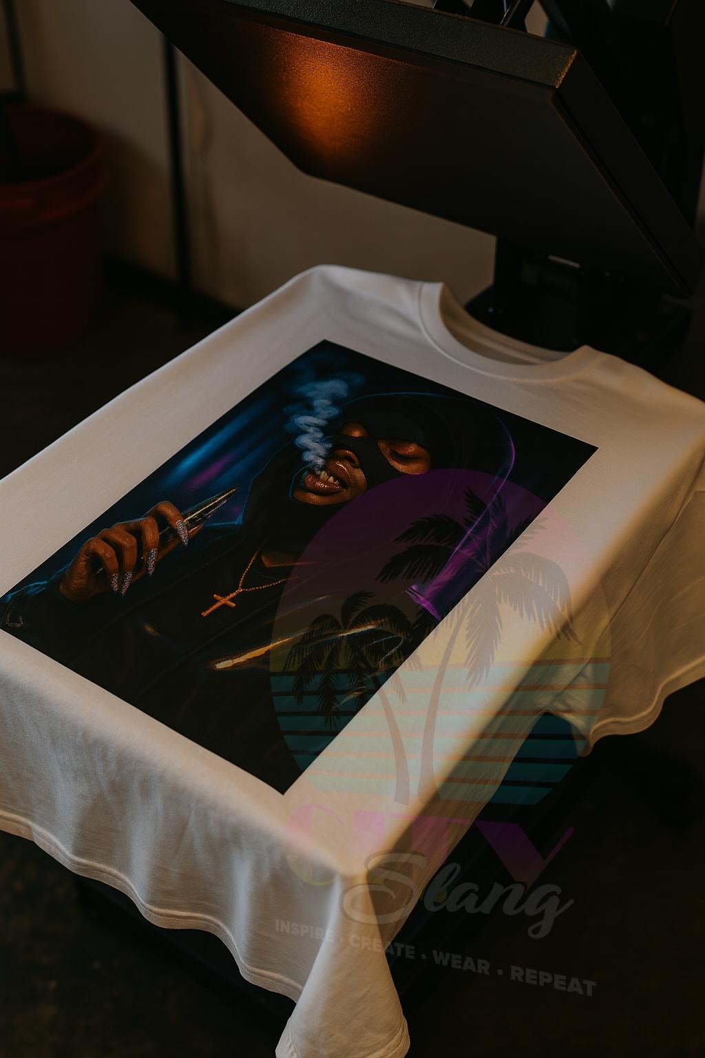 Balaclava Girl Sublimation Design PNG | Jordan 11 Mojave Sneaker Match ...