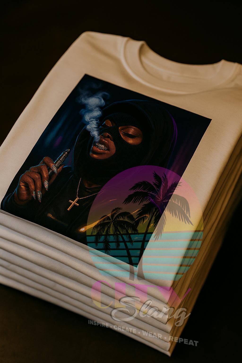 Balaclava Girl Sublimation Design PNG | Jordan 11 Mojave Sneaker Match ...