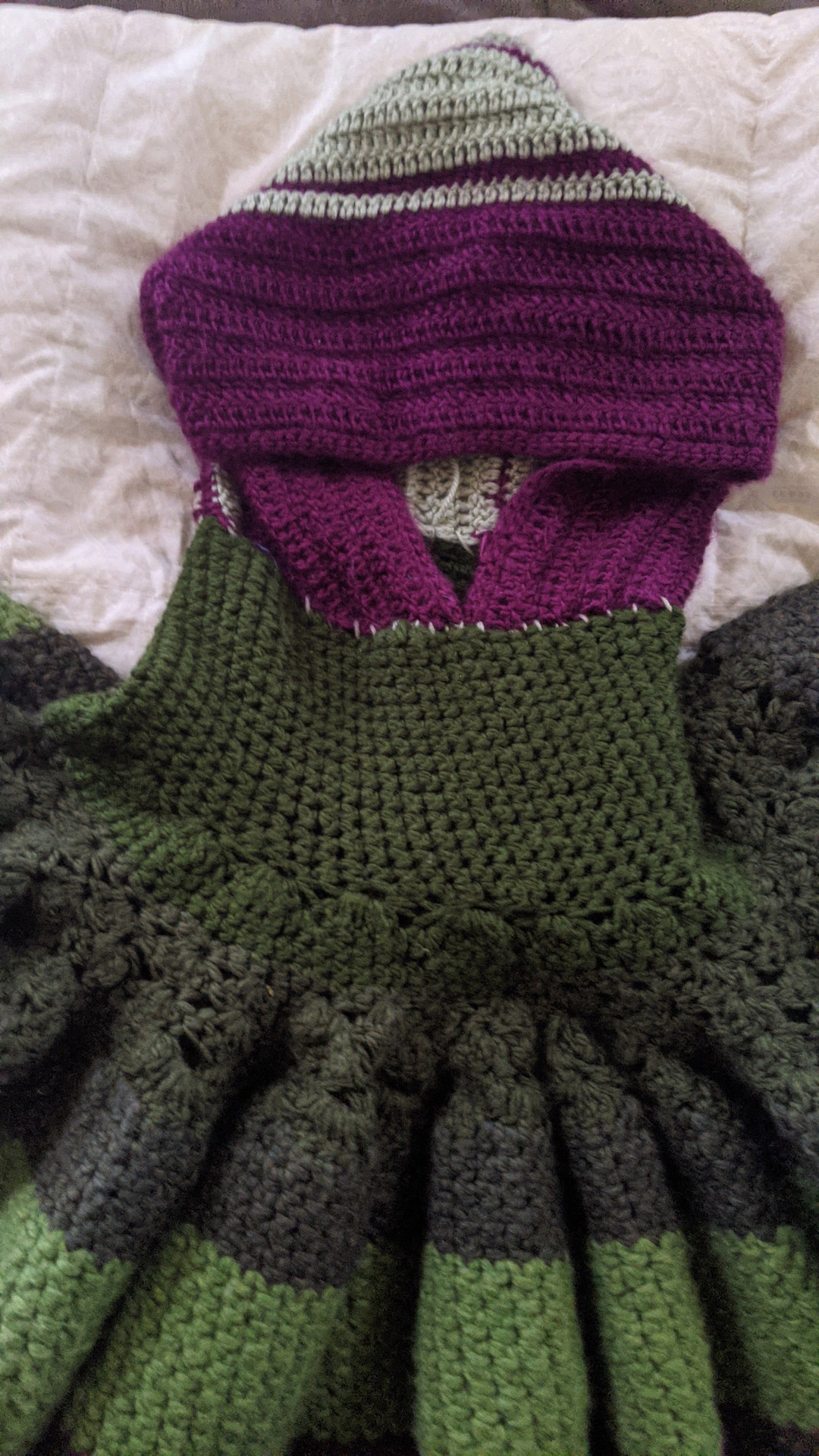 Ruffle Crochet Shoulder Cloak - Etsy