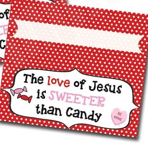 Printable Christian Valentine Card the Love of Jesus is Sweeter Than ...