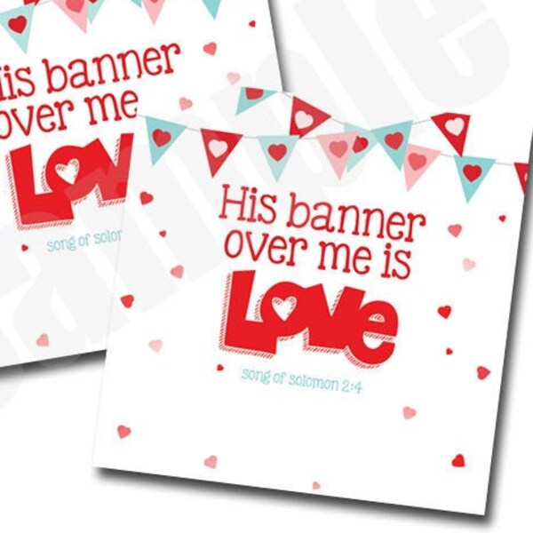 His Banner Over Me - Etsy