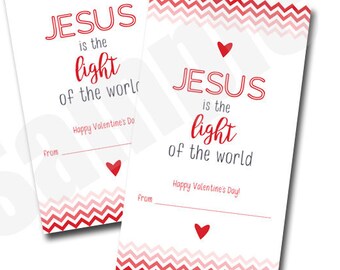 Printable Christian Valentine Card the Love of Jesus is - Etsy