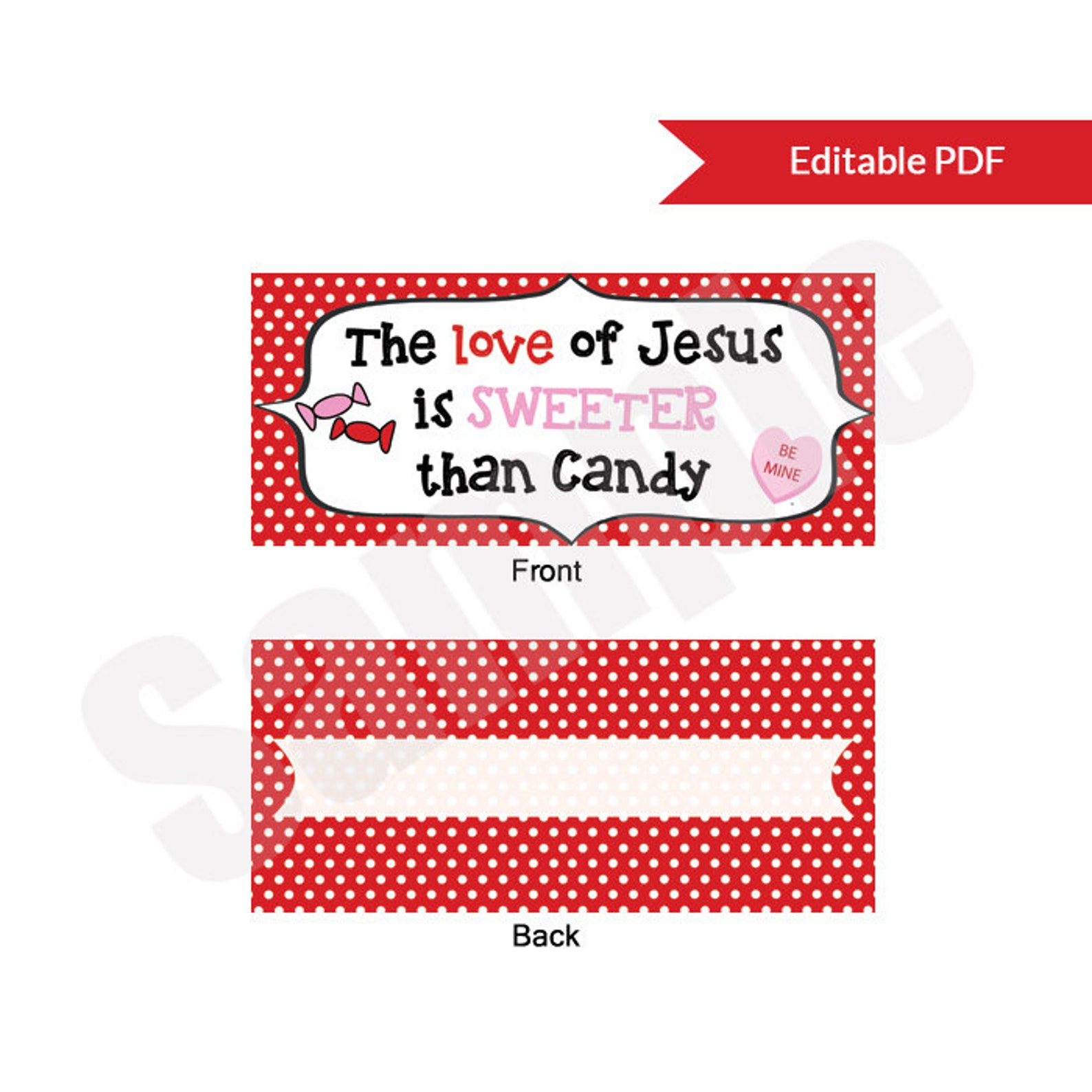Printable Christian Valentine Card the Love of Jesus is Sweeter Than ...