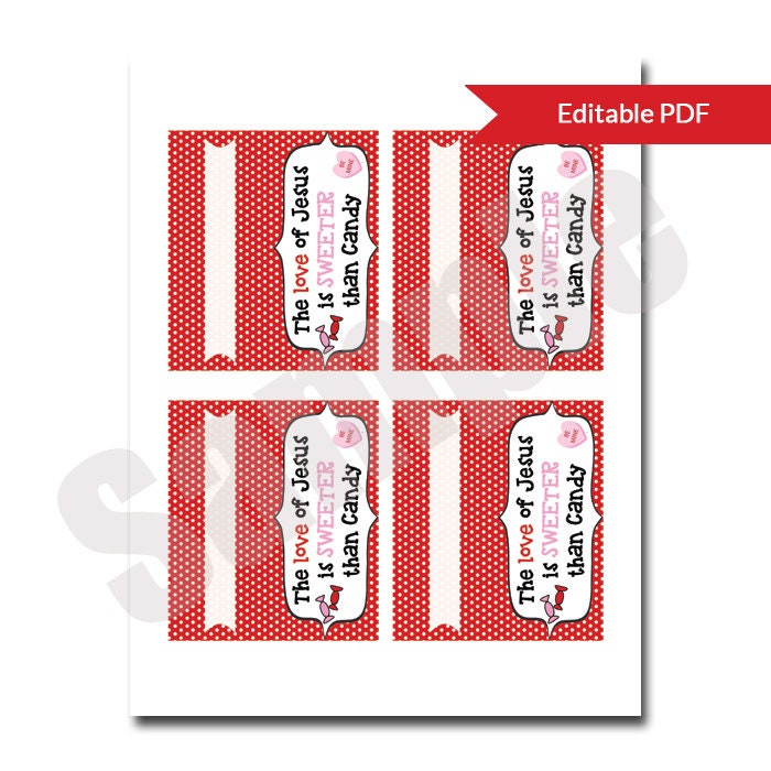 Printable Christian Valentine Card the Love of Jesus is Sweeter Than ...