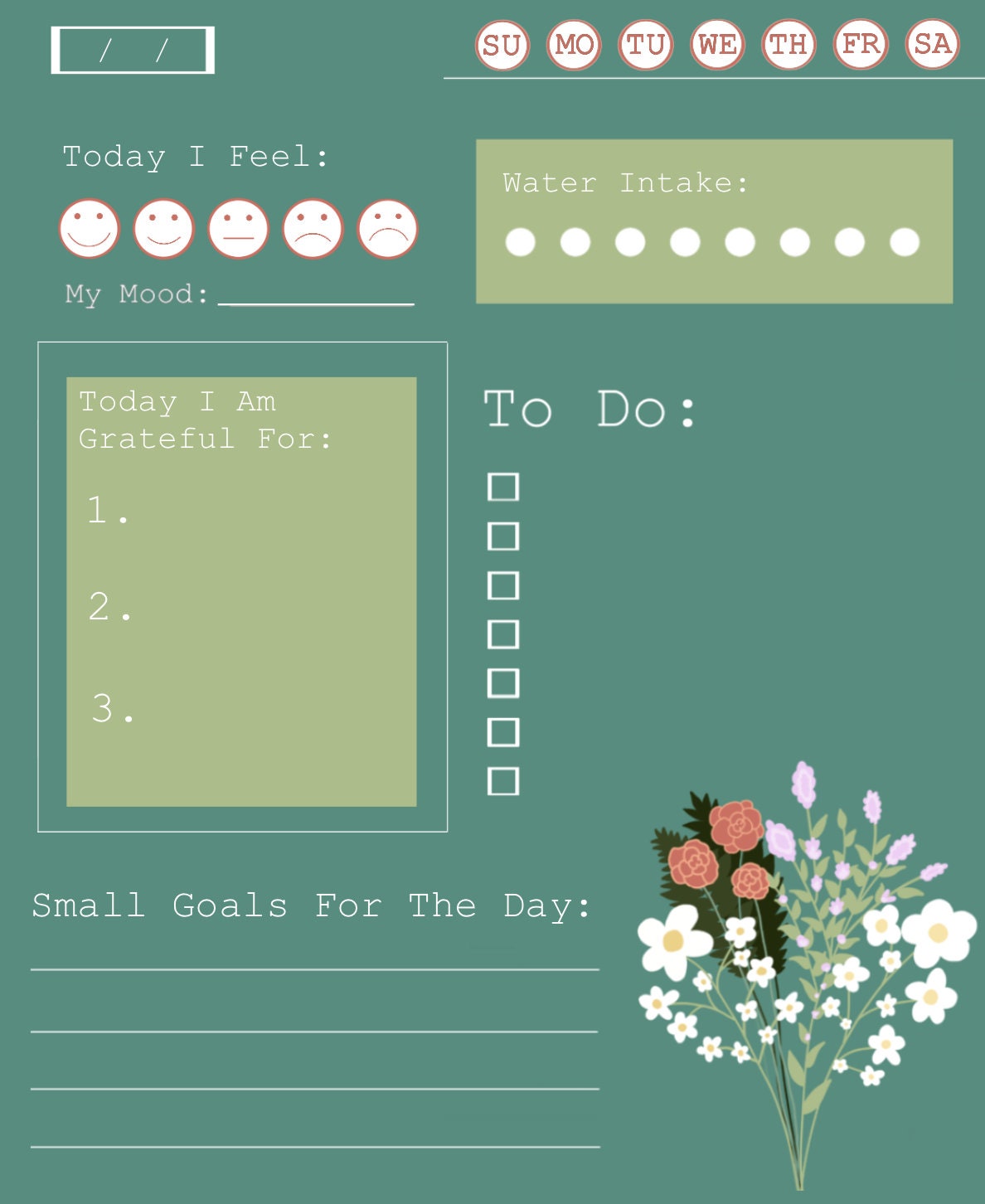 Daily Journal Digital Download - Etsy