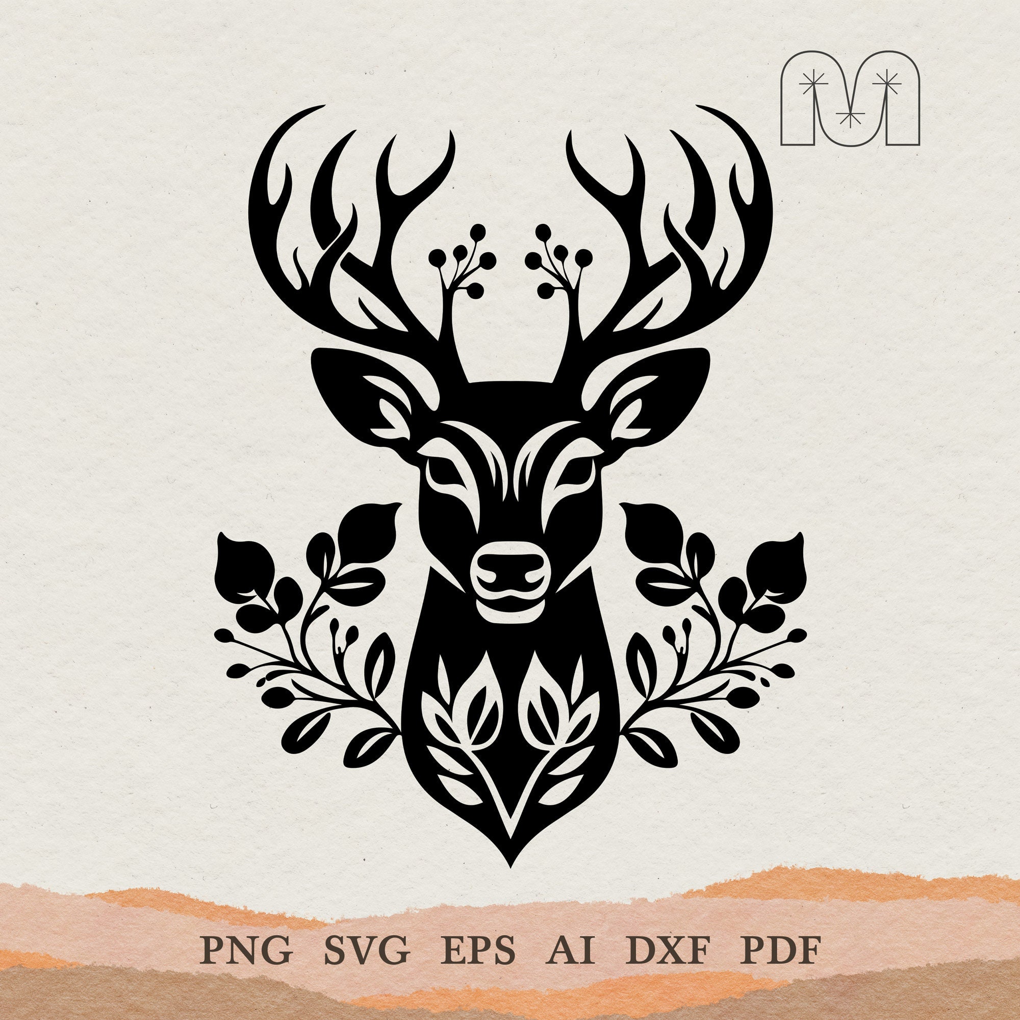 Deer Svg, Deer Face Svg, Deer Skull Svg, Deer Silhouette Svg, Baby Deer ...