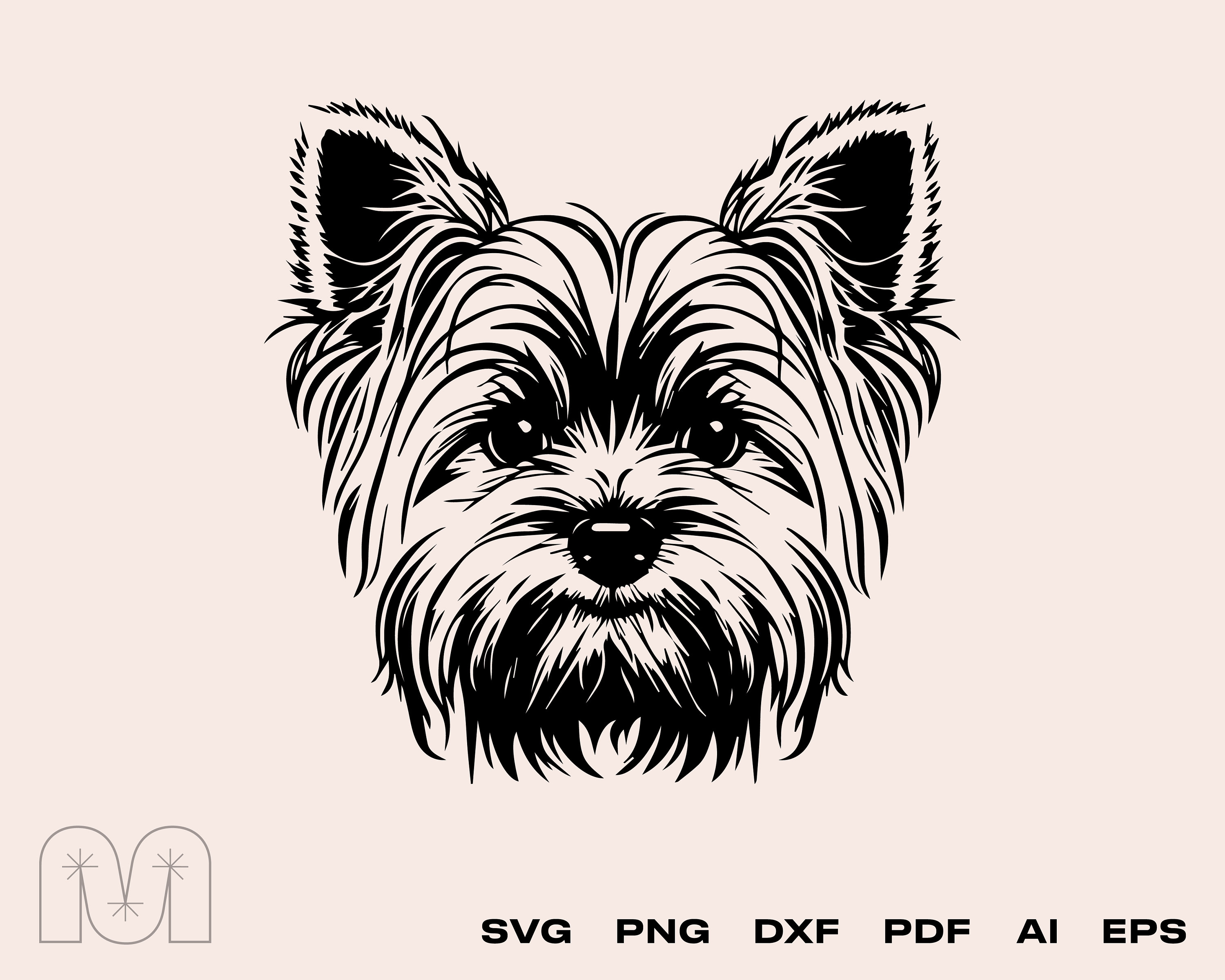 Yorkshire Terrier SVG + PNG, Animal, Dog Breed, Dog Mom, Svg File ...
